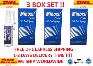 3 LOT Minoxil Hair Loss For Men %5 Anti Hair Loss Regrowth Spray 3x60